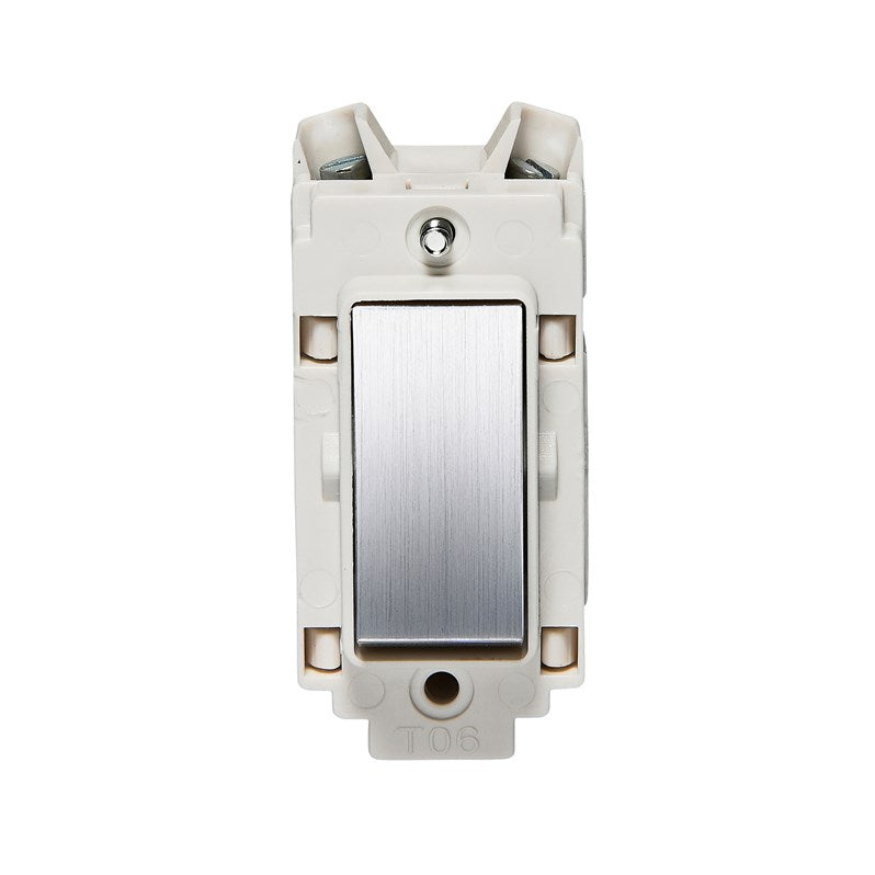 Crabtree 4535/6SC/WH 20A Intermediate Switch Module Satin Chrome Trim ...