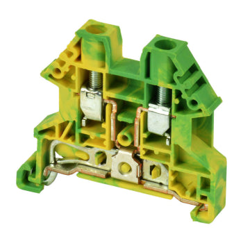 Switchtec DK4N-PE Dinkle 4mm Din Rail Earth Terminal Green / Yellow ...