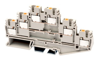 Switchtec DP2.5-3L Dinkle 2.5mm 3 Way Din Rail Terminal Grey – ETC ...
