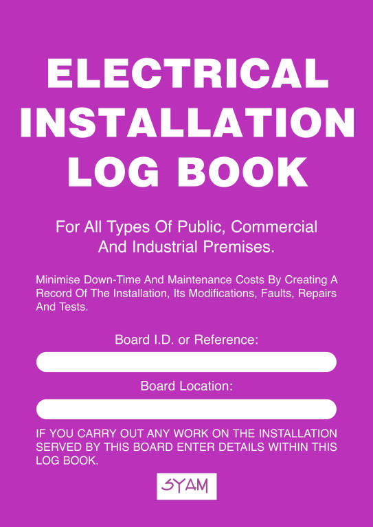 Syam ELB/36W Electrical Installation Log Book – ETC Electrical