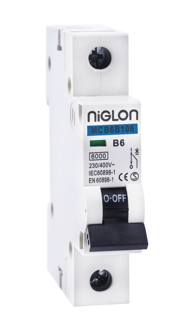Niglon MCB6B1-16 16A SP Type B MCB – ETC Electrical