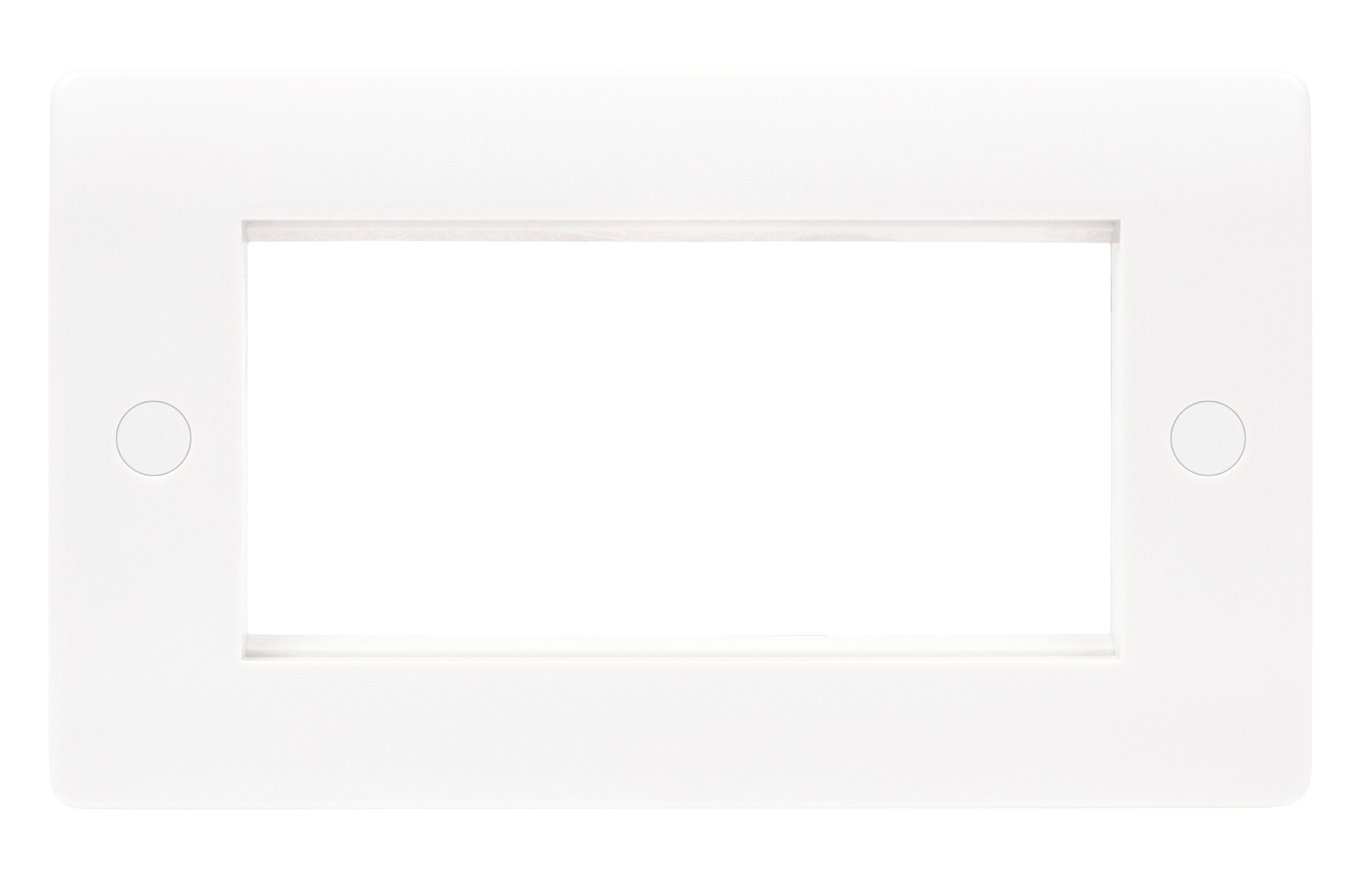 Niglon NMP24 2 Gang 4 Module Euromodule Faceplate White Moulded – ETC ...