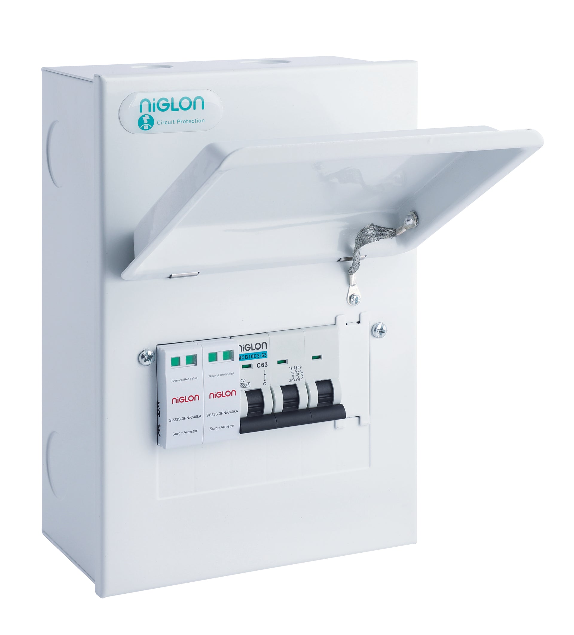 Niglon SAE6M-23-415A 6 Module 3P+N Enclosed Surge Protection Device IP ...