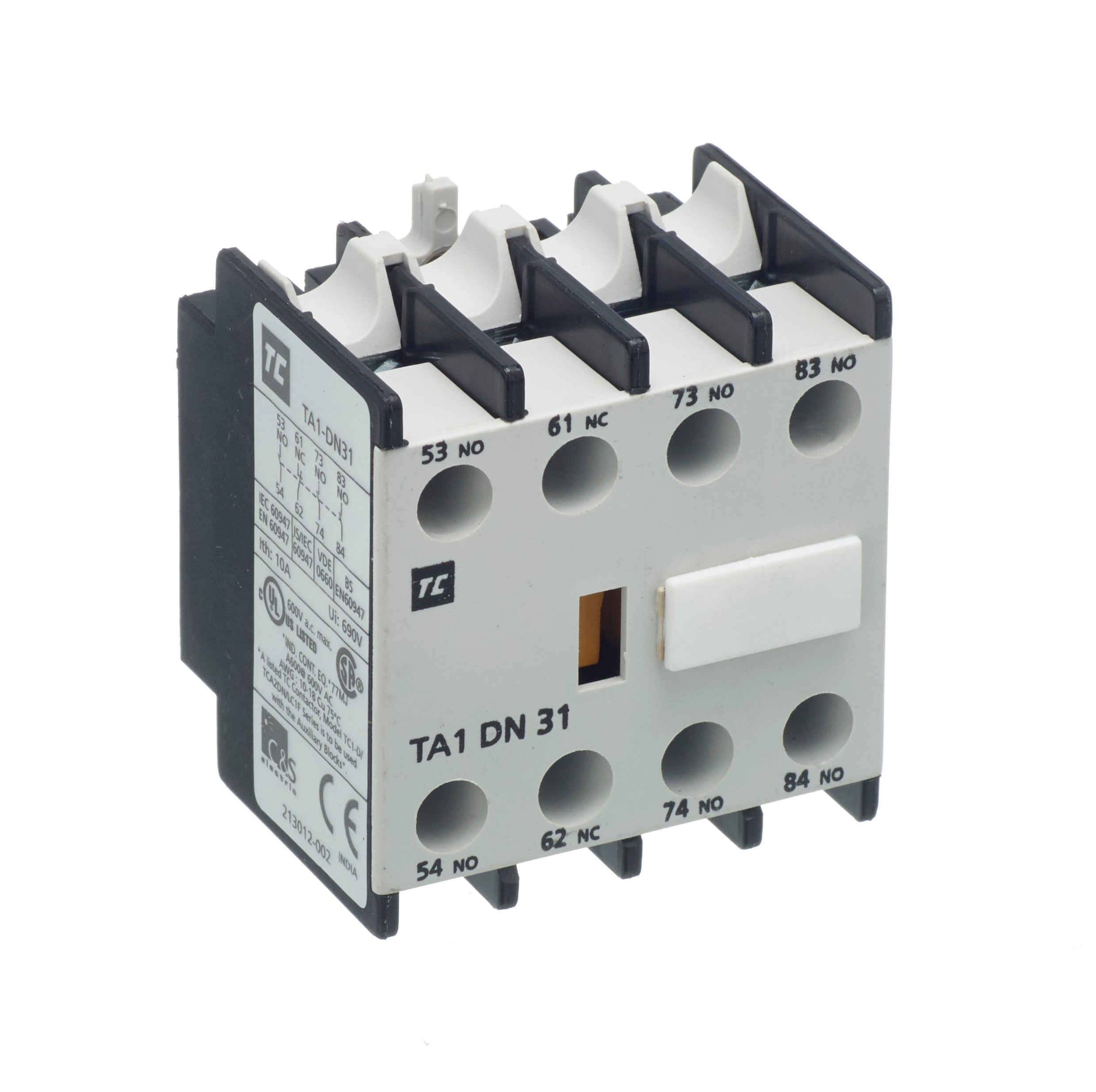 Europa TA1-DN31 3 N/O + 3 N/O Front Mount Auxiliary Contact – ETC ...