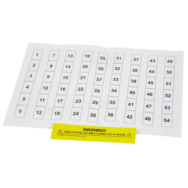 Europa TPN1PLABEL Labels For TPN1P – ETC Electrical